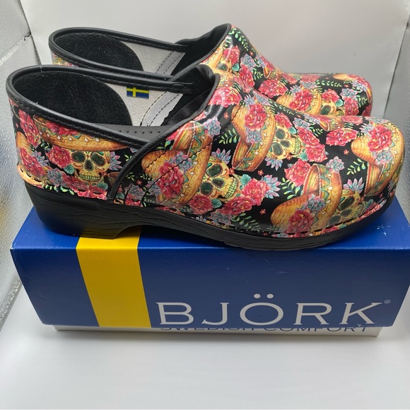 Bjork | Shoes | Sugar Skull Patent Leather Clog | Poshmark